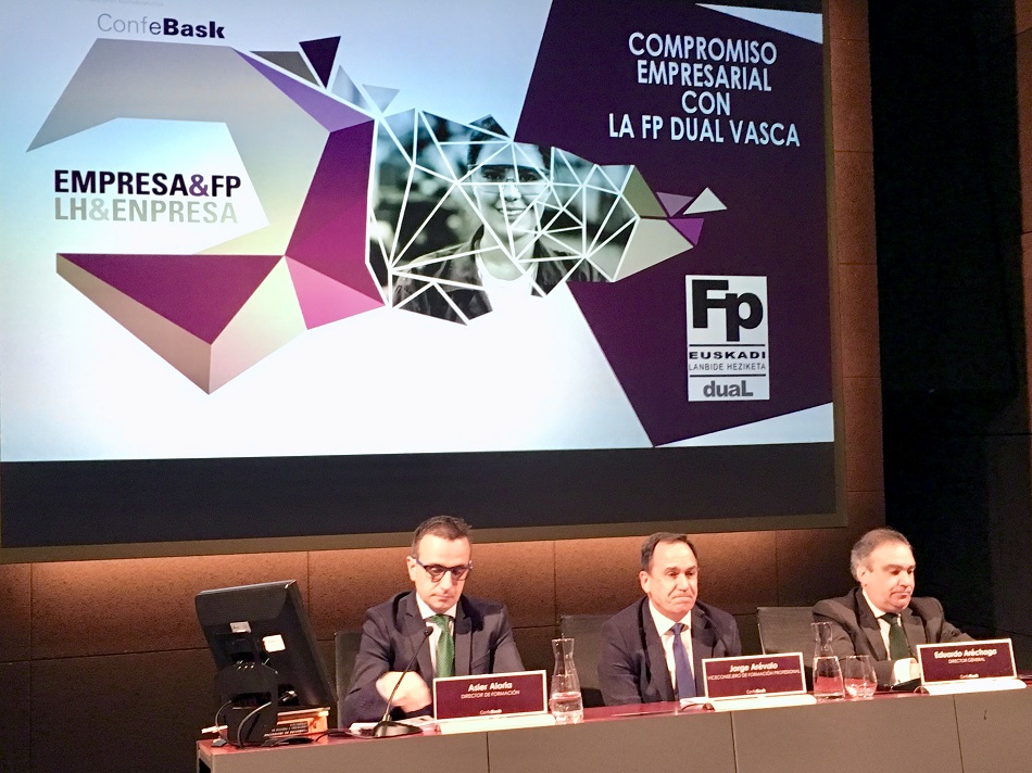 Gobierno Vasco y Confebask destacan su trabajo en común en el impulso a la FP Dual en Euskadi y ...
